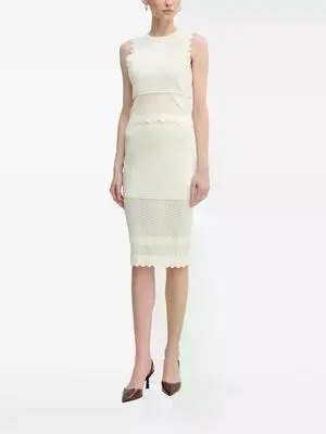 GAUDI Scalloped-trim Top - Neutrals