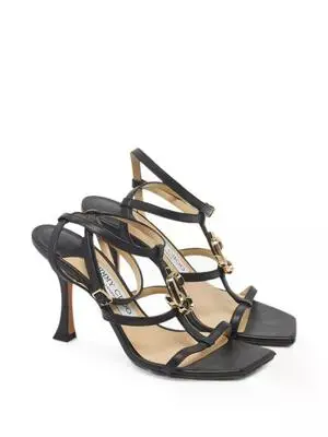 JIMMY CHOO Jc 90 Leather Heeled Sandals