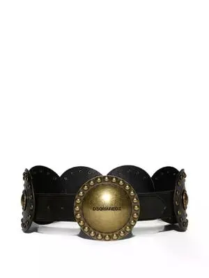 Dsquared2 Oversized Studded Leather Belt