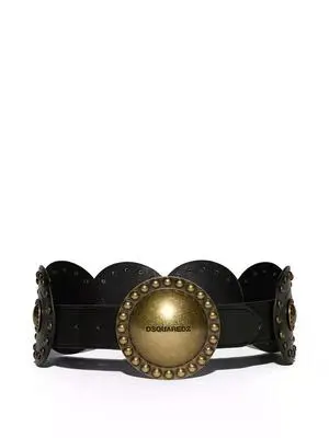 Dsquared2 Oversized Studded Leather Belt