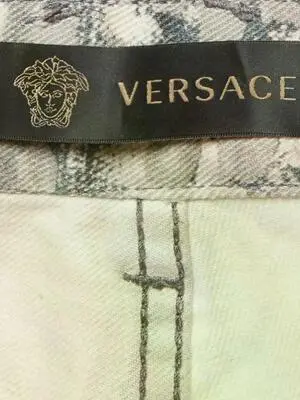 Versace Abstract Brushstroke Print Straight-leg Jeans