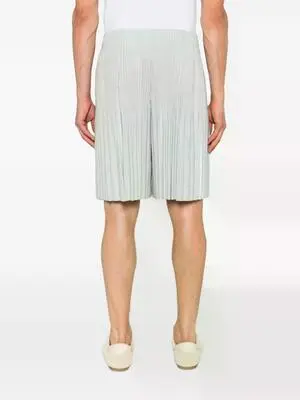 Issey Miyake Pleated Knee-length Shorts - Grey