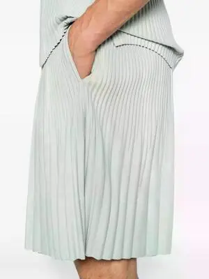Issey Miyake Pleated Knee-length Shorts - Grey