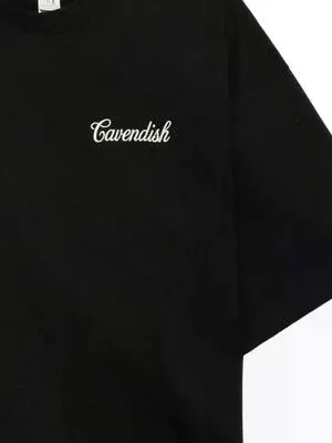 CAVENDISH Logo-embroidered T-shirt