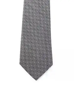 Emporio Armani Polka Dot Diagonal Stripe Neck Tie