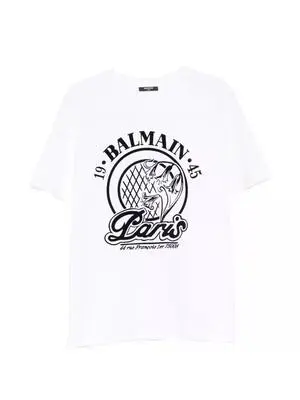 Balmain Logo-print Cotton T-shirt - White