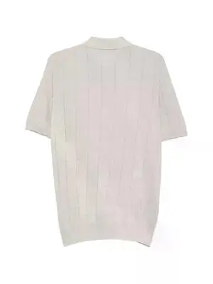JEORDIE'S Grid-patterned Short-sleeved Polo Shirt
