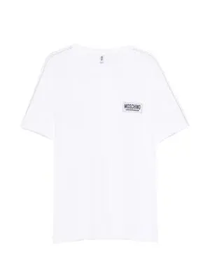 Moschino Logo-embroidery T-shirt - White