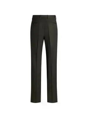 Etro Cool Wool Trousers With Crease Detail