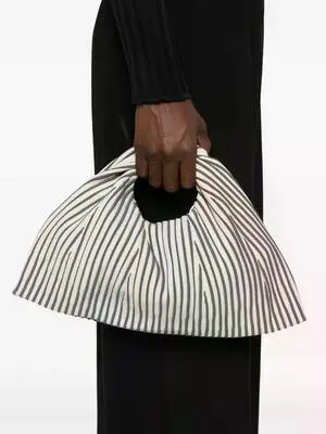 CFCL Dayfuku Pleated Striped Tote Bag - Neutrals