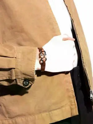 FERRAGAMO Gancini Calf Leather Bracelet