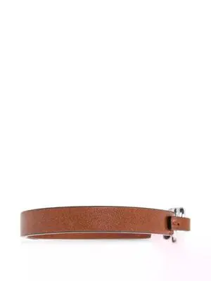 FERRAGAMO Gancini Calf Leather Bracelet