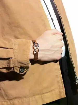 FERRAGAMO Gancini Calf Leather Bracelet