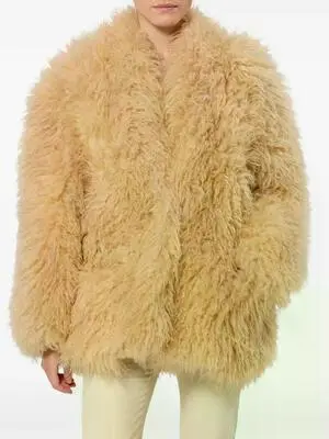 Isabel Marant Étoile ISABEL MARANT Mylaé Faux Fur Coat Neutrals