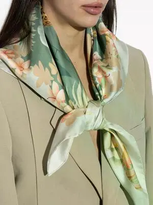 FERRAGAMO Leopard-motif Scarf