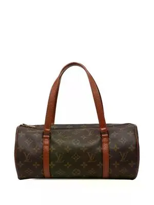 LOUIS VUITTON 1990 Monogram Papillon 30 Handbag - Brown