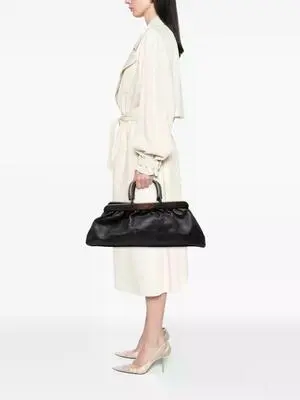 Gucci 2000-2015 Calfskin Wood Frame Handbag