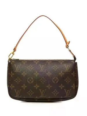 LOUIS VUITTON 2000 Monogram Pochette Accessoires Shoulder Bag - Brown