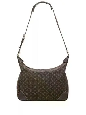 LOUIS VUITTON 2006-2010 Monogram Mini Lin Boulogne Shoulder Bag - Brown