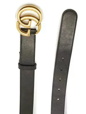 Gucci Gg Marmont Belt - Black