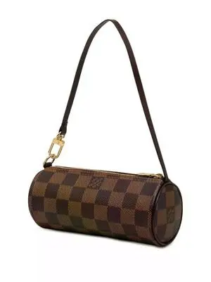 LOUIS VUITTON 1990-2010 Damier Ebene Papillon Pochette Handbag