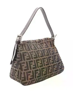 Fendi 2000-2010 Zucca Canvas Mamma Forever Shoulder Bag