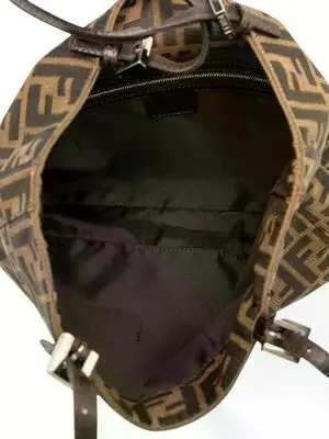 Fendi 2000-2010 Zucca Canvas Shoulder Bag