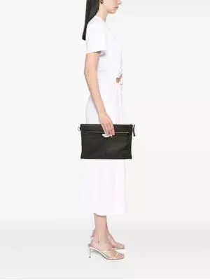 Balenciaga Lambskin Marble Clip Clutch