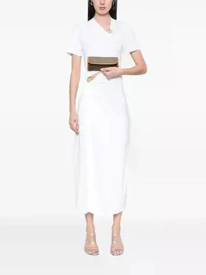 Celine 1999 Macadam Coated Canvas Clutch Bag