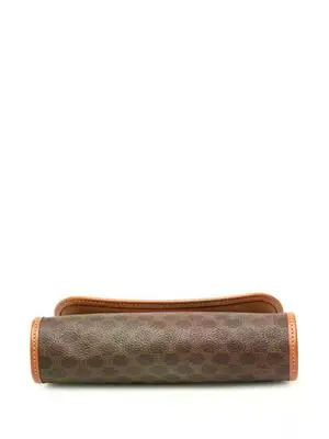 Celine 1999 Macadam Coated Canvas Clutch Bag