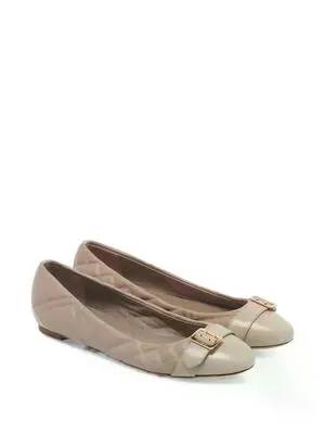 Burberry Quilted Buckle Ballet Flats
