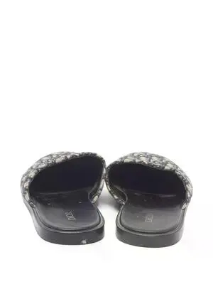 Dior Oblique Canvas Mules