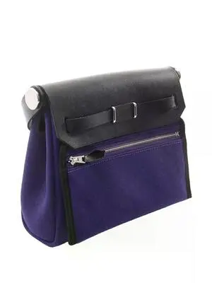 Hermès Military Toile And Vache Hunter Herbag Zip 20 Crossbody Bag - Purple