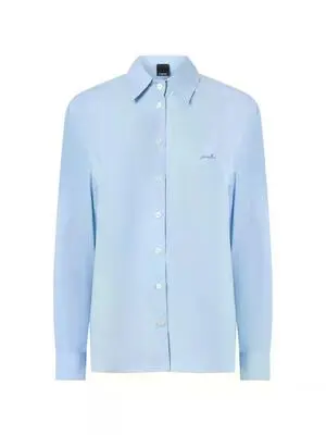 Pinko Logo Embroidered Cotton Shirt