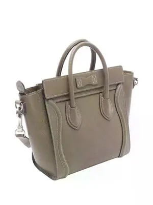 Celine Leather Luggage Nano Satchel - Grey