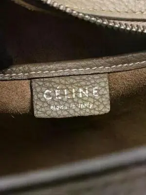 Celine Leather Luggage Nano Satchel - Grey