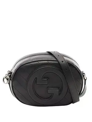 Gucci Matelassé Calfskin Crossbody Bag - Black