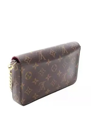 LOUIS VUITTON Monogram Pochette Felicie Crossbody Bag - Brown