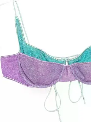 Oseree Glitter-effect Underwired Bikini
