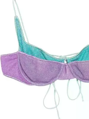Oseree Glitter Effect Underwired Bikini - Purple