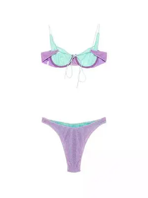 Oseree Glitter Effect Underwired Bikini
