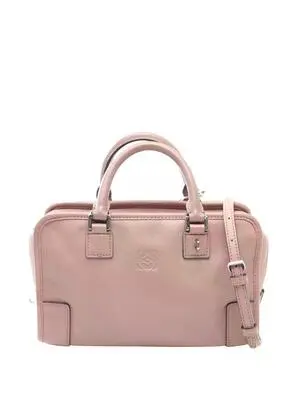 Loewe 2010-2026 Leather Amazona 23 Satchel - Pink
