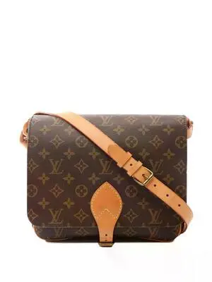 LOUIS VUITTON 1990 Monogram Cartouchiere Gm Crossbody Bag