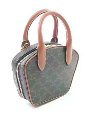 Celine 2000-2026 Triomphe Coated Canvas Satchel