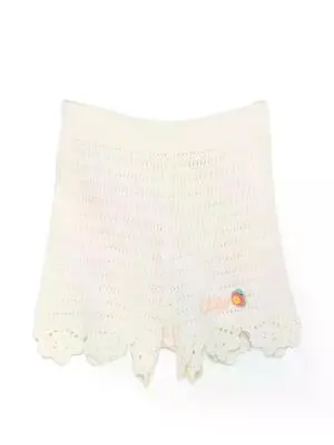 Chloé Crochet Knit Scalloped-edge Shorts