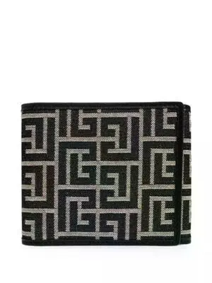Balmain Monogram Canvas Wallet