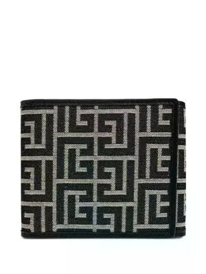 Balmain Monogram Canvas Wallet