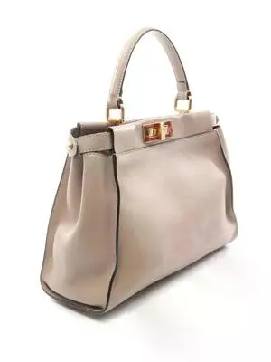 Fendi 2009 Medium Leather Peekaboo Iconic Satchel
