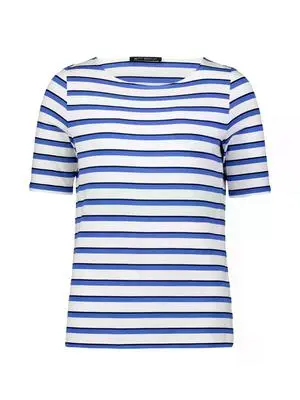 BETTY BARCLAY Horizontal-stripe T-shirt - White