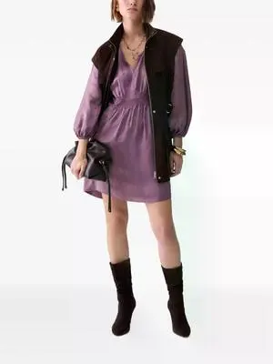 Liu Jo Short Dress In Jacquard Satin - Pink